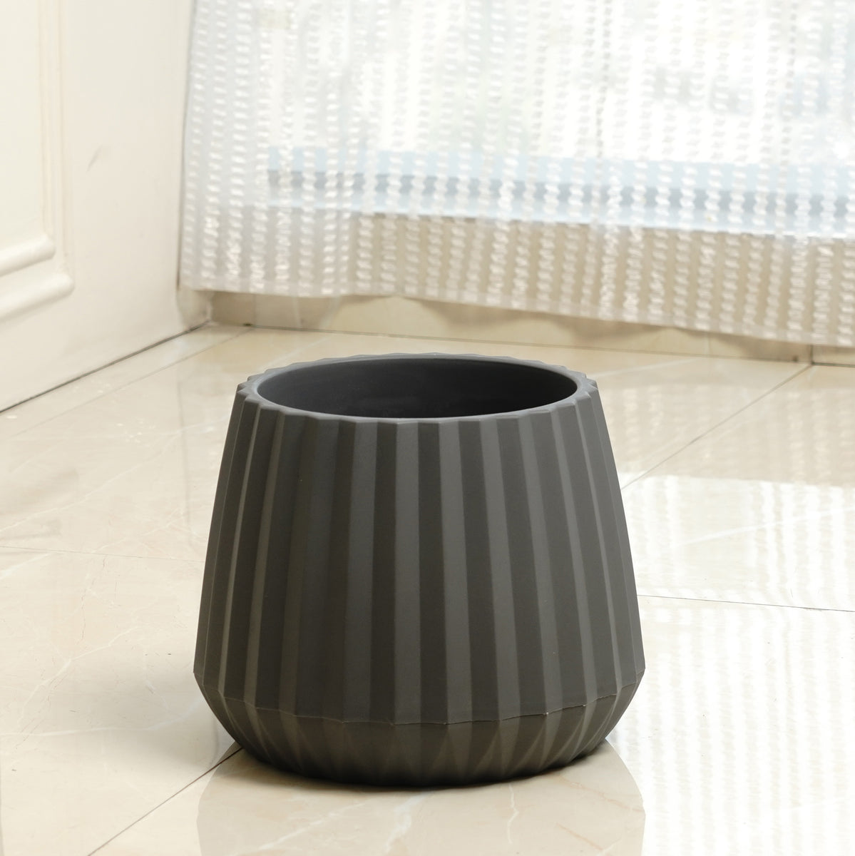 Pot Gris - 12" x 10" Grey Plant Pot by La Muse | Perfect for Modern ...